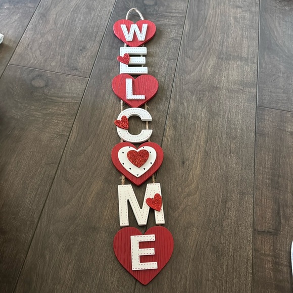 Holiday | Heart Wooden Welcome Sign | Poshmark